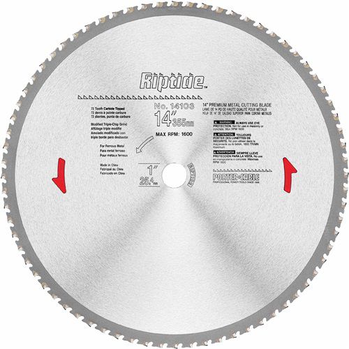 Circular saw blade - 14103 - Porter-Cable - steel / for metal