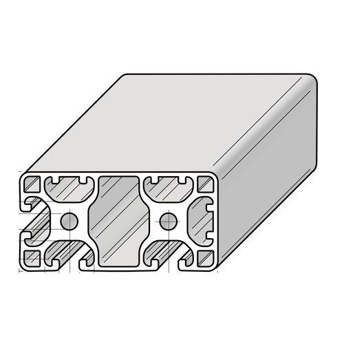 Aluminum profile - PRO8040L3N90 - Alváris Profile Systems GmbH ...