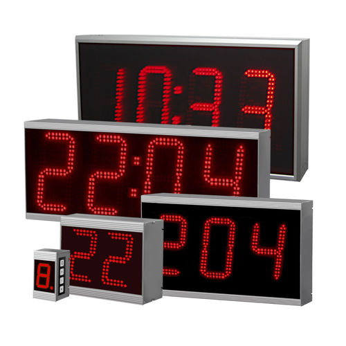 LED display - LT series - VISUAL ELECTRONIC GmbH - time date ...