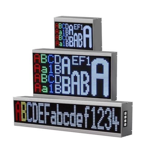 LED display - VISUAL ELECTRONIC GmbH - alphanumeric / information ...