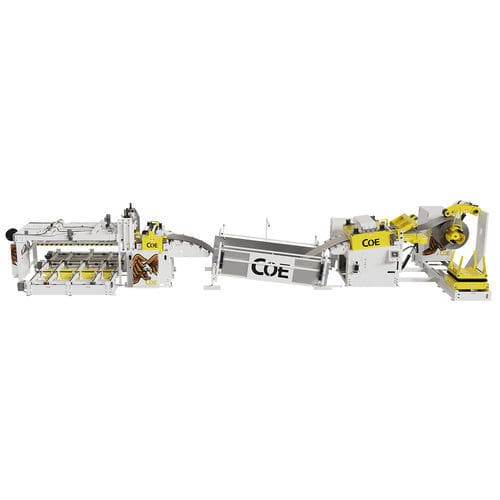 Metal coil feeding line - CTL - Coe - cutting