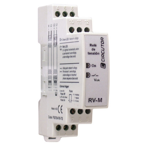 Voltage control relay - RV series - CIRCUTOR - phase sequence / DIN rail