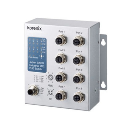 Unmanaged ethernet switch - JetNet 3908G-M12 - Beijer Electronics - 8 ...