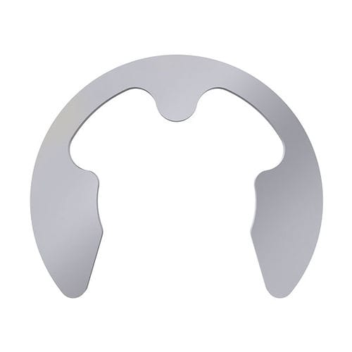 External snap ring - DE series - Rotor Clip Company - E-type / metric