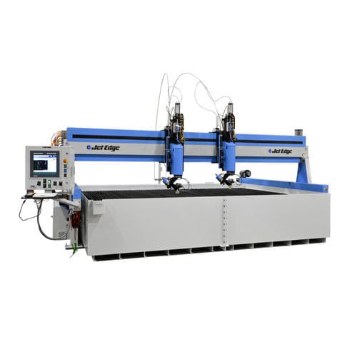 Waterjet cutting machine - EDGE DUAL CARRIAGE - JET EDGE - 5-axis / 3 ...