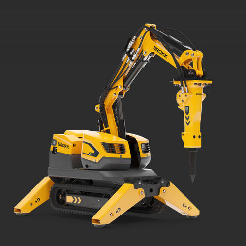 Remote-controlled demolition robot - Brokk 70+ - Brokk - compact