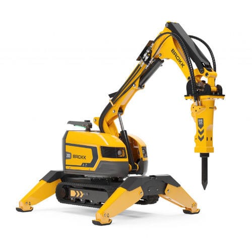 Remote-controlled demolition robot - Brokk 200+ - Brokk
