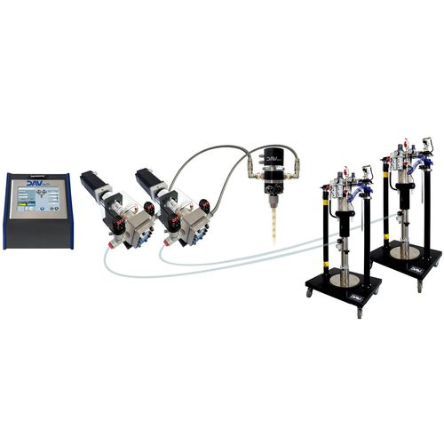 Adhesive dispensing system - DAV TECH Srl - volumetric / pneumatic / manual