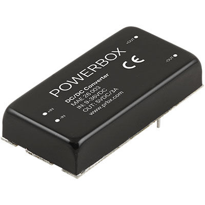 SMD DC/DC converter module - MAE26 series - Powerbox - 4:1 input voltage range / industrial ...