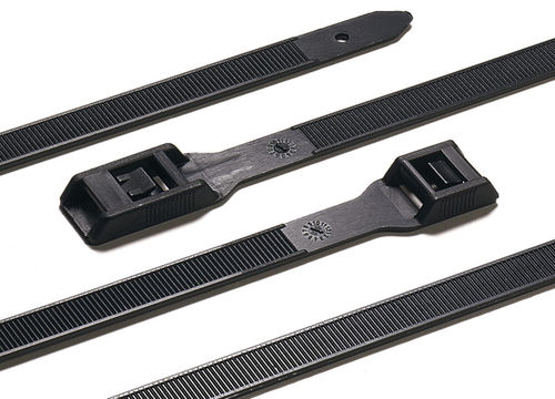 Polyamide cable tie - PE400 - HellermannTyton - outside serrated / reusable