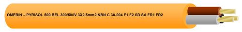 Power cable - PYRISOL® 500 EN CR1-C1 - OMERIN - fire-safe