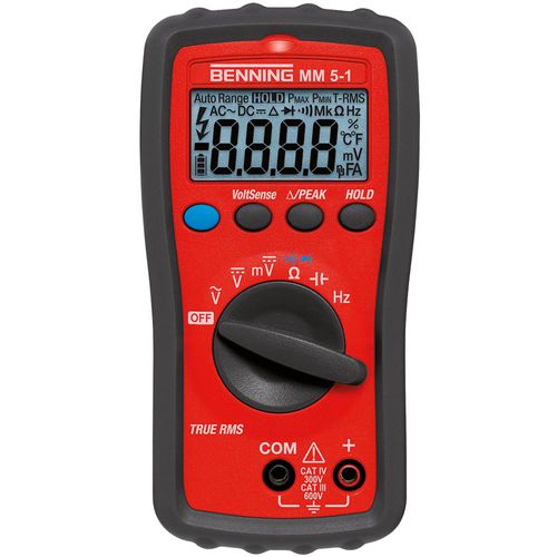 Digital multimeter - MM 5-2 - Benning - portable / 600 V / cat III