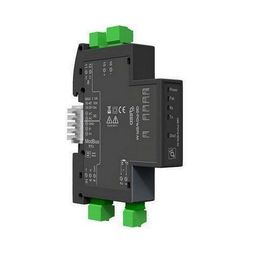 Single-phase electric energy meter - QE-POWER-M - qeed - DIN rail / RS-485 / Modbus