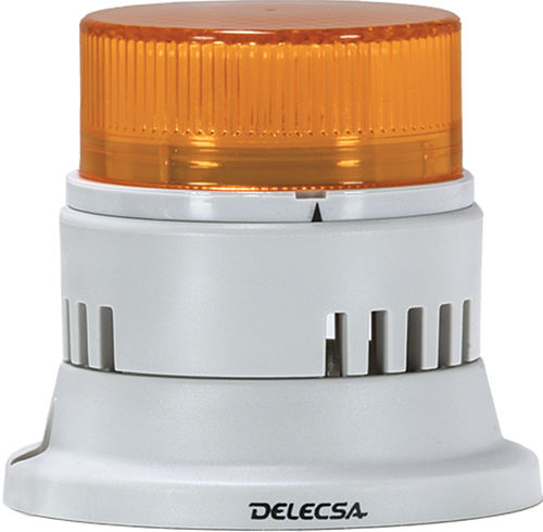 Blinking indicator light - D-502PZM - DELECSA - steady / LED / surface ...