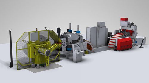 High-strength steel press feeding line - Elma machine - with loop