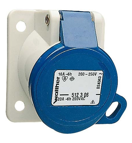 Wall-mounted plug and socket - CEE - WALTHER WERKE - CEE