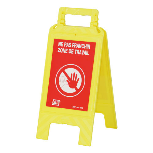 Folding warning sign - AL-319 - CATU