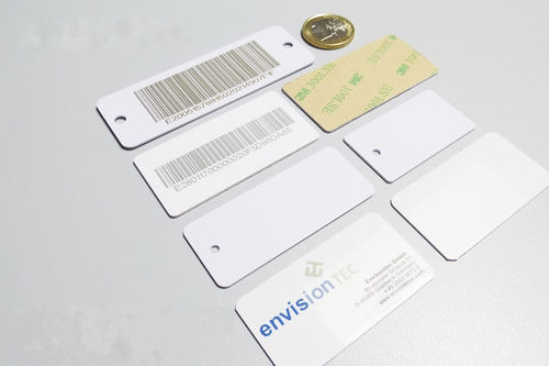 Adhesive tag - ST N series - wintag - barcode / NFC / plastic