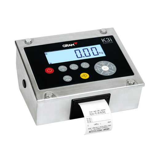 Weight indicator with built-in printer - Gram K3i Printer Indicator ...