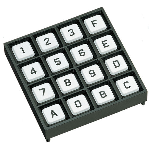 12-key keypad - 83 series - Grayhill - 16-key / panel-mount
