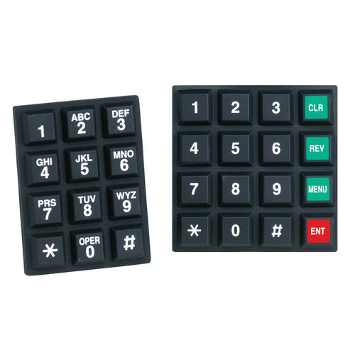 16-key keypad - 84 series - Grayhill - 15-key / panel-mount / rubber