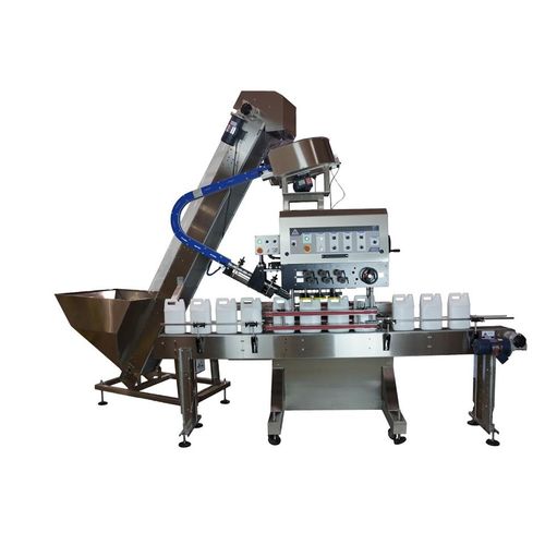 Linear screw-capping machine - APACKS - multi-head / automatic / for liquids
