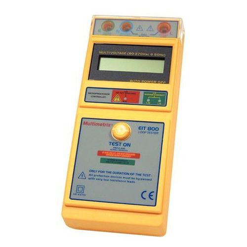 Loop impedance tester - EIT 800 - MULTIMETRIX - automatic