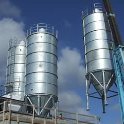 Cone-bottom silo - SP series - SCUTTI - for bulk materials / steel