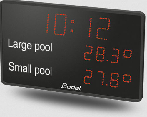LED display - Aquastyle - BODET TIME SPORT - 7-segment / temperature ...