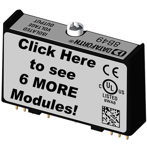 Output signal conditioning module - 8B49-xx Series - Dataforth Corporation - voltage