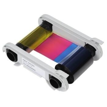 Plastic card printer thermal transfer ribbon - 1/2 YMCKO-KO series - EVOLIS