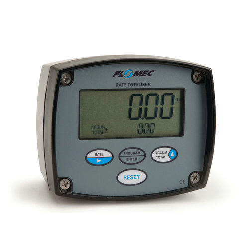 Flow indicator totalizer - RT40 - FLOMEC - LCD display / panel / remote