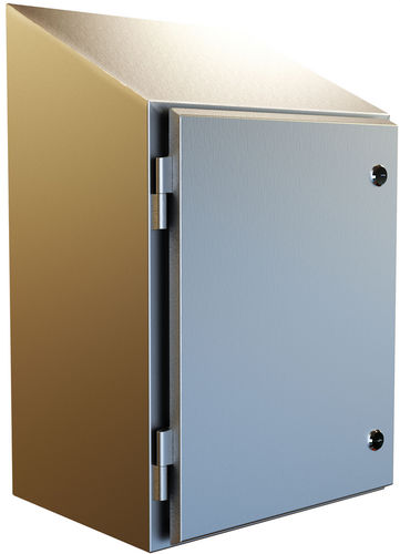Wall-mount enclosure - Waterfall Series - Hammond - rectangular / inox