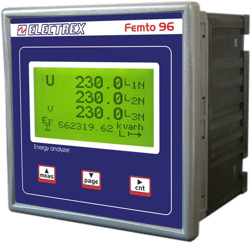 Single-phase electric energy meter - ELECTREX - panel-mount / with LCD ...