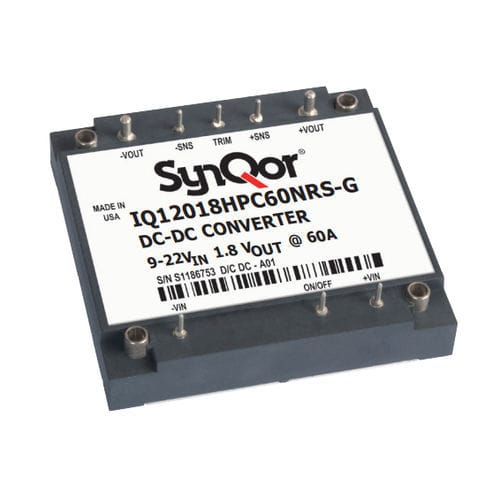 2:1 input voltage range DC/DC converter module - IQ12 - SYNQOR - isolated / SMD / industrial