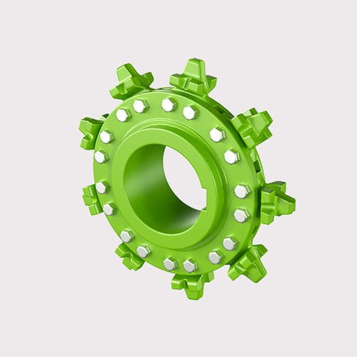 Straight-toothed sprocket wheel - RUD - hub / split / steel