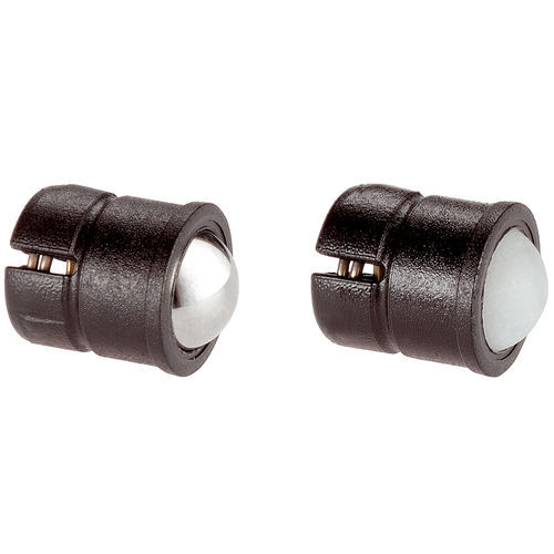 Spring plunger - EH 22080. series - HALDER France - stainless steel / ball bearing / short