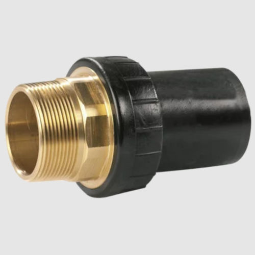 Pipe adapter - UAN - Aliaxis - threaded / PE / brass