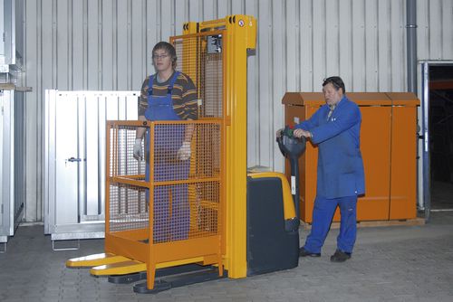 Overhead maintenance mesh cage - MB-I series - Bauer - for forklift trucks