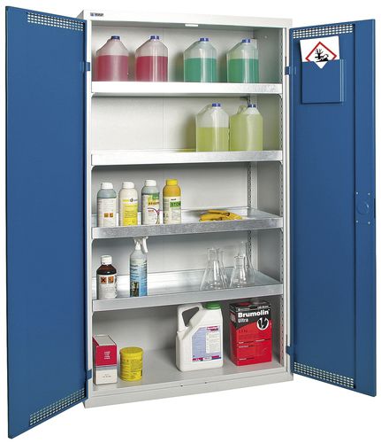 Security cabinet - SIW series - Bauer - floor-mounted / double-door / steel