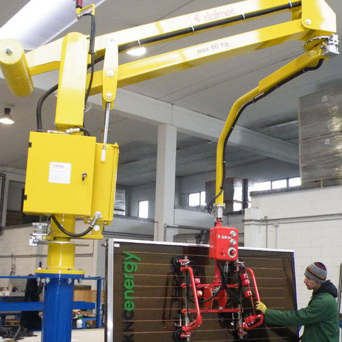 Solar panel manipulator - DALMEC - pneumatic / vacuum / with suction cup
