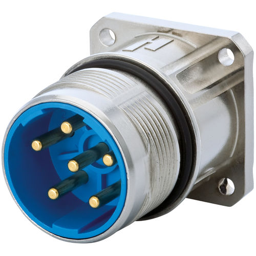 Hybrid connector - 7.605.000.000 - HUMMEL - circular / plug-in / flange