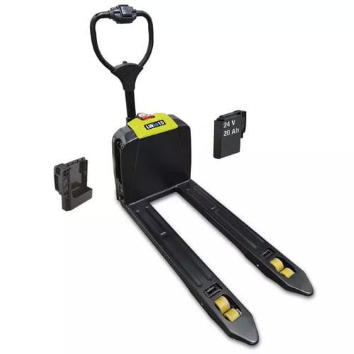 Lithium battery-powered pallet truck - LWio15 - CLARK Material Handling ...
