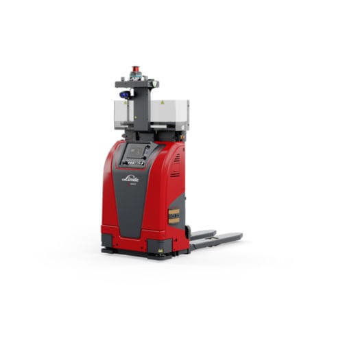 Pallet stacker truck - L-MATIC core - Linde Material Handling - battery ...