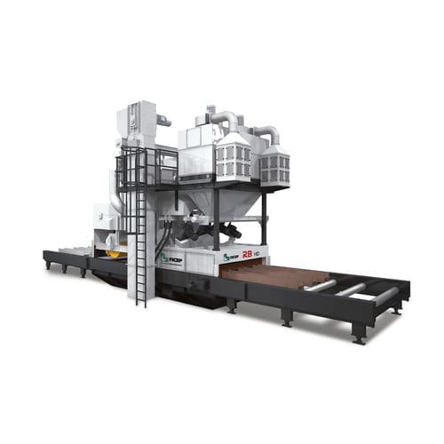 Roller conveyor shot blasting machine - RB HD series - FICEP - for ...