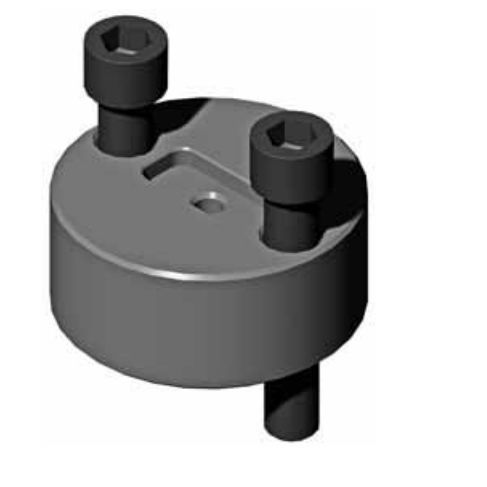 Steel base plate - 58990102 - OML - round / block