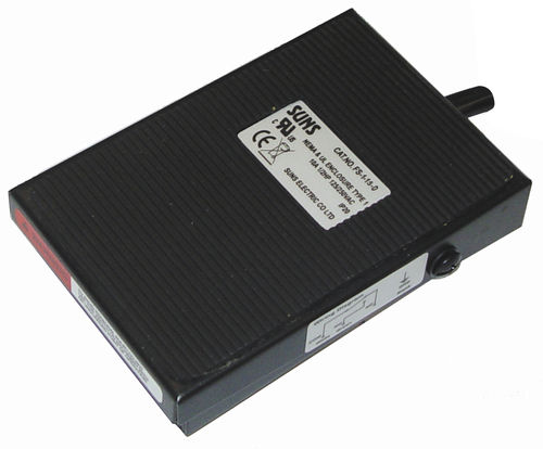 Control foot switch - FS-1-15D - SUNS - electric / single pedal / compact
