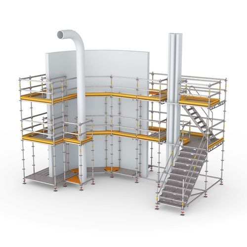 Fixed scaffolding - PERI UP Flex - PERI - facade / modular