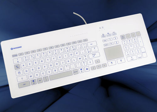 Desktop keyboard - KR23227 - NICONIX - capacitive / 103-key / for clean ...