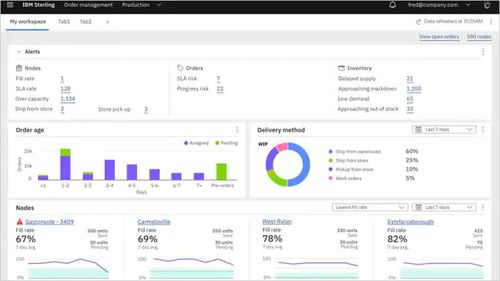 Order management software - Sterling® Order Managemen - IBM - interface ...